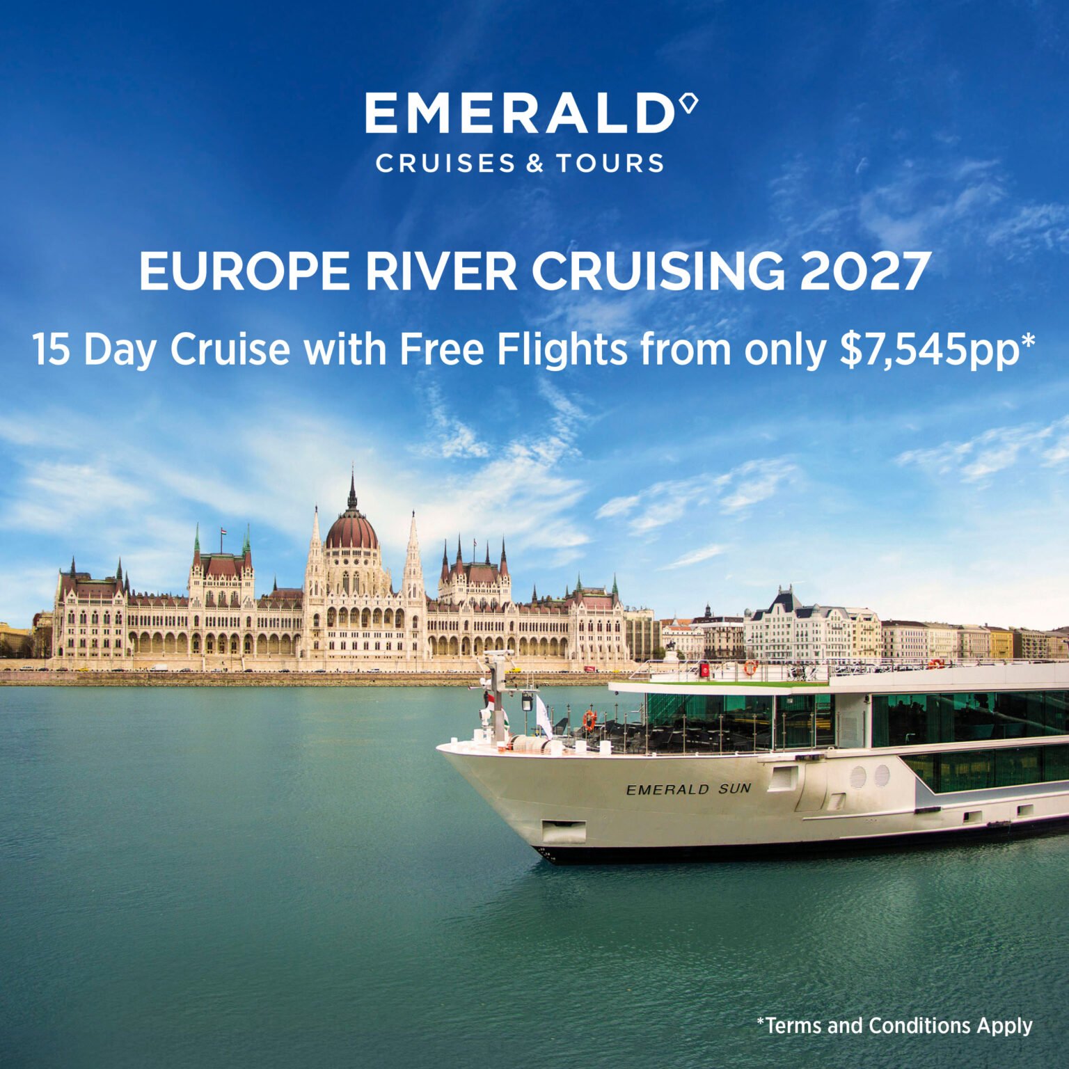 Emerald Europe River Cruise 2026 & 2027 offers - Bee Inspired Travel